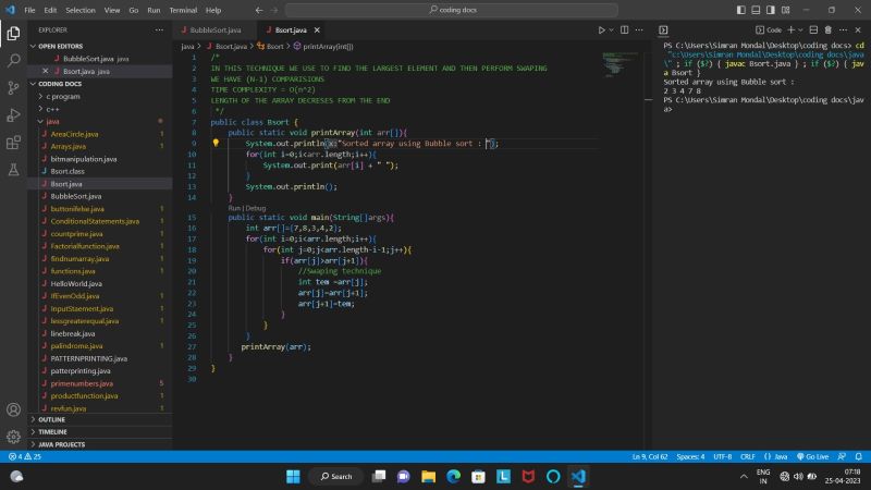 Simran Mondal on LinkedIn: Bubble Sort Simran Mondal on LinkedIn: Bubble Sort