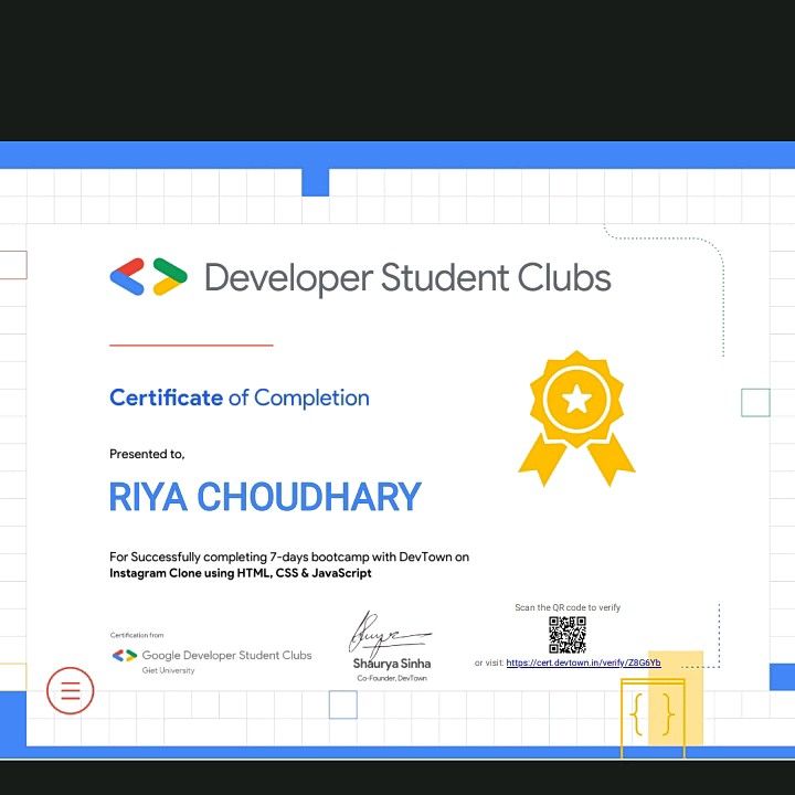 Riya Choudhary on LinkedIn: #devtown #codingcamp #instagramclone #html ... Riya Choudhary on LinkedIn: #devtown #codingcamp #instagramclone #html ...