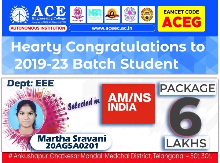 ACE PLACEMENTS on LinkedIn: congratulations sravani for getting ... ACE PLACEMENTS on LinkedIn: congratulations sravani for getting ...