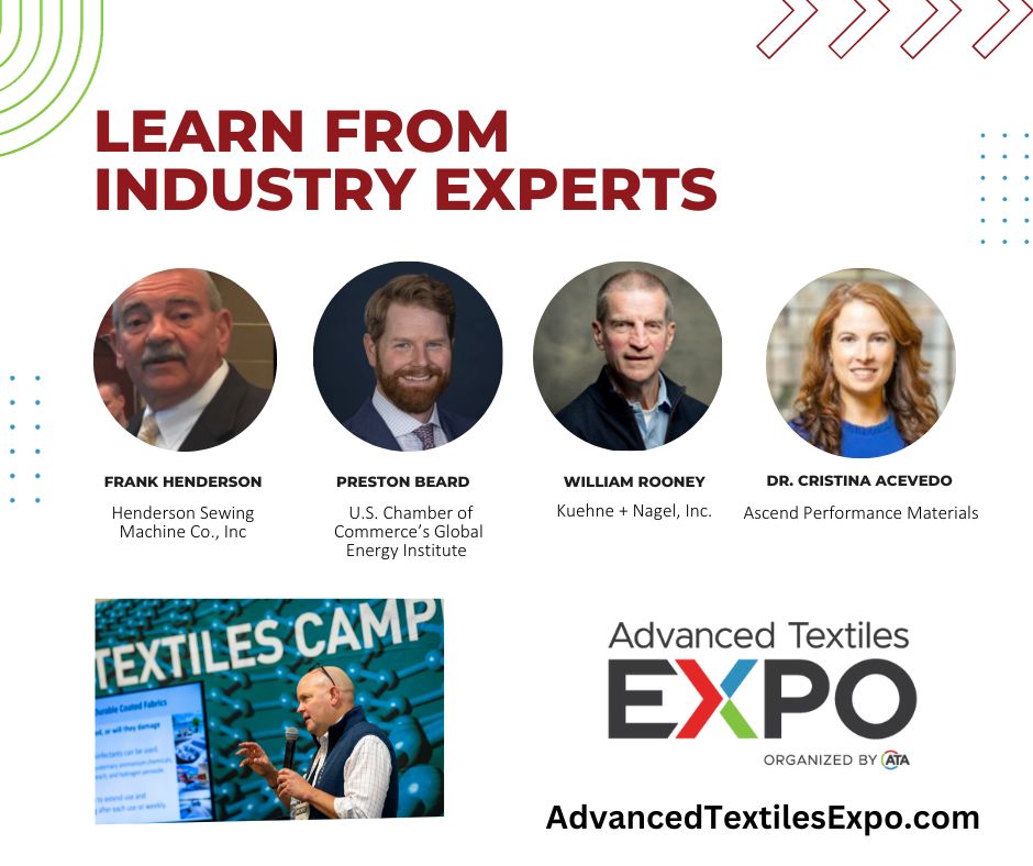 Advanced Textiles Association on LinkedIn: #advtextilesexpo #ata # ... Advanced Textiles Association on LinkedIn: #advtextilesexpo #ata # ...