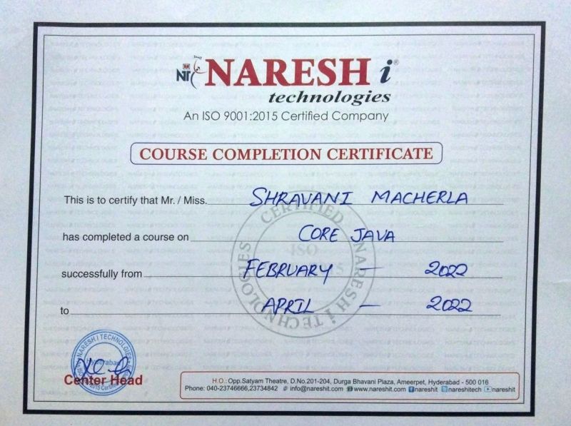 Shravani Macherla on LinkedIn: #corejava Shravani Macherla on LinkedIn: #corejava