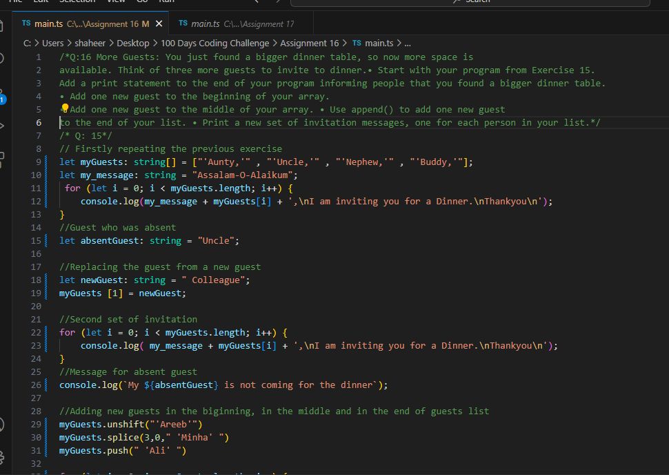 Bariqa Anwar on LinkedIn: #100daysofcode #codingchallenge #typescript # ... Bariqa Anwar on LinkedIn: #100daysofcode #codingchallenge #typescript # ...
