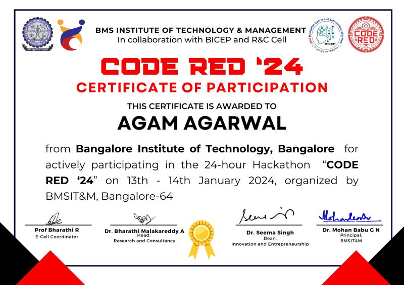 Agam Agarwal on LinkedIn: #hackathon #bmsit #bangaloretechscene # ... Agam Agarwal on LinkedIn: #hackathon #bmsit #bangaloretechscene # ...