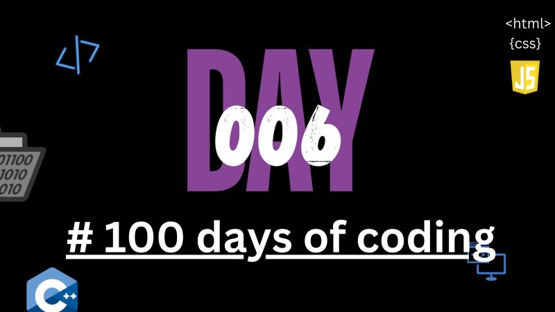 Niket Verma on LinkedIn: #100daysofcode #100daysofcode #day6 # ... Niket Verma on LinkedIn: #100daysofcode #100daysofcode #day6 # ...
