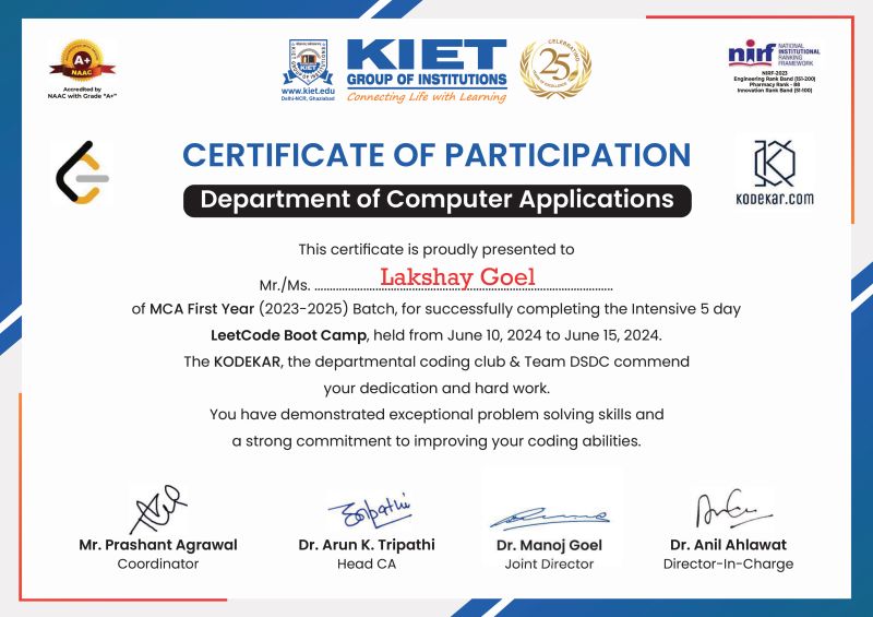 Lakshay Goel on LinkedIn: #leetcode #codingbootcamp #thekodekar # ... Lakshay Goel on LinkedIn: #leetcode #codingbootcamp #thekodekar # ...