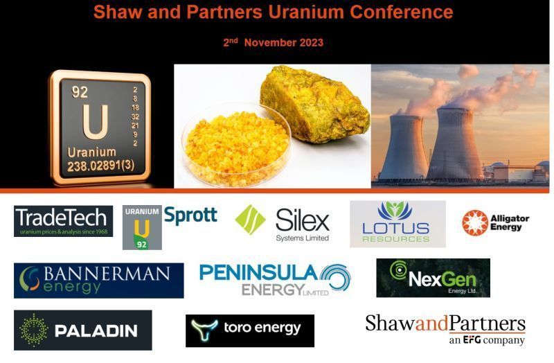 Shaw and Partners at uranium conference | Christopher Ziomek posted on ... Shaw and Partners at uranium conference | Christopher Ziomek posted on ...