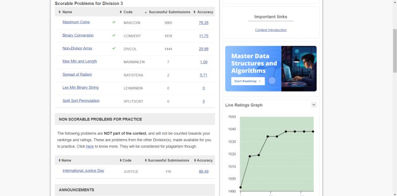 Rohan Baghel on LinkedIn: #codechef #codingcontest #achievementunlocked Rohan Baghel on LinkedIn: #codechef #codingcontest #achievementunlocked