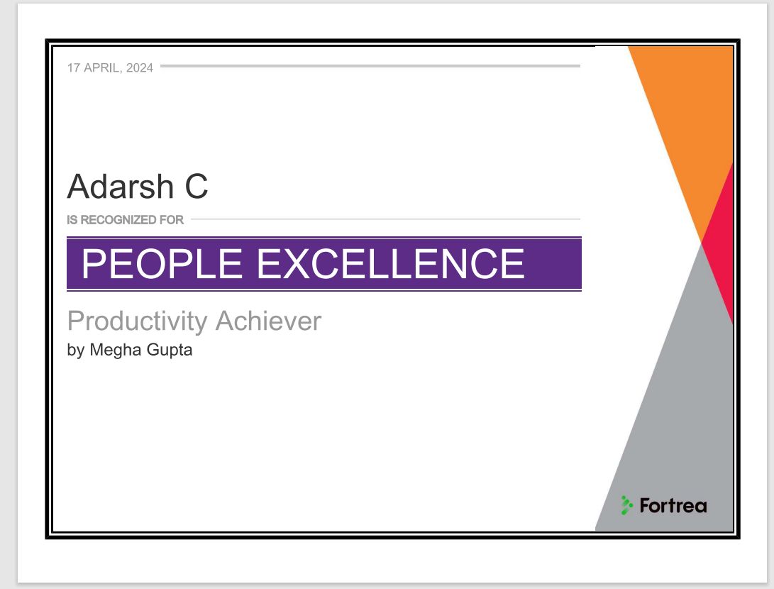 Dr. Adarsh C on LinkedIn: It was a great feeling to receive recognition ... Dr. Adarsh C on LinkedIn: It was a great feeling to receive recognition ...