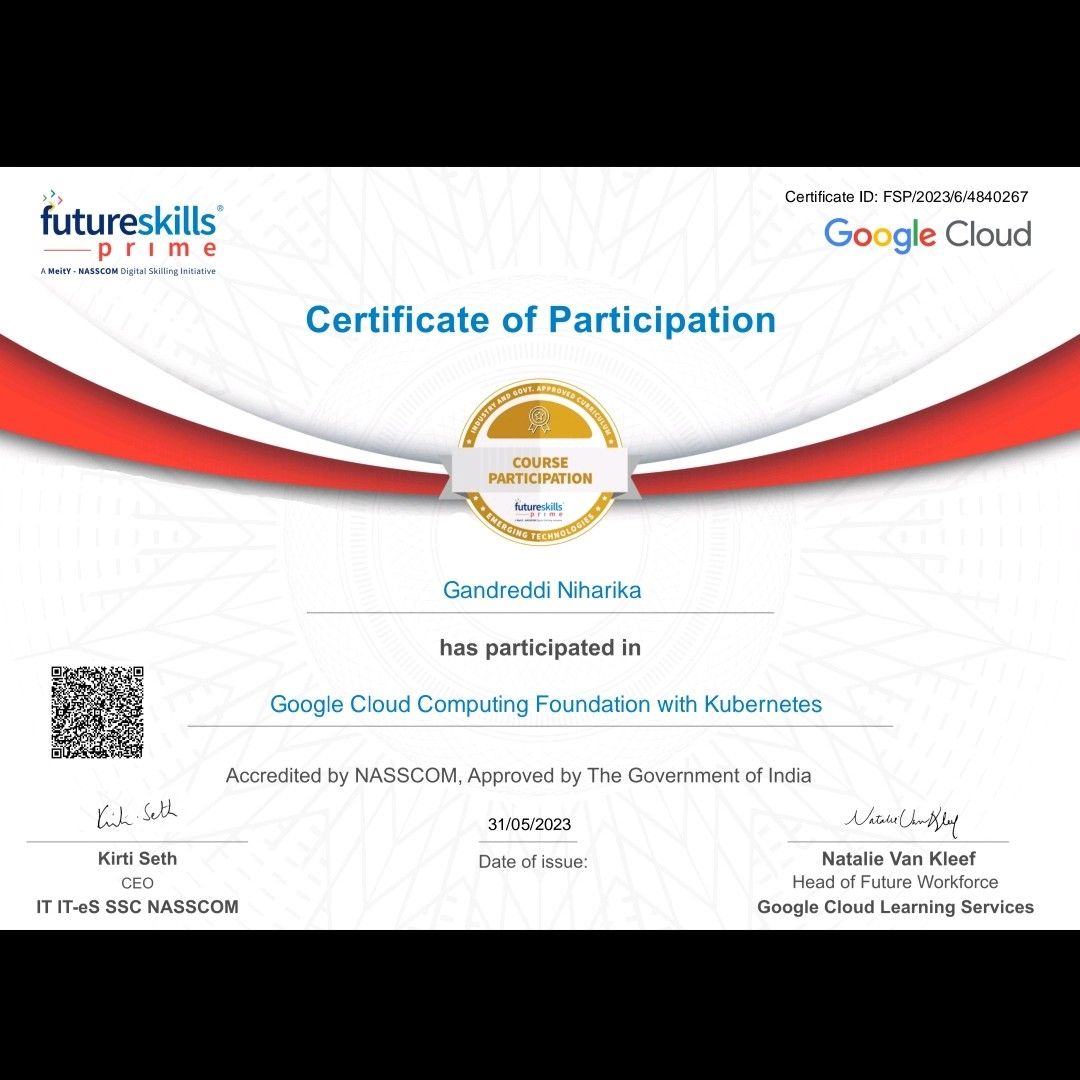 Niharika Gandreddi on LinkedIn: #nasscom Niharika Gandreddi on LinkedIn: #nasscom