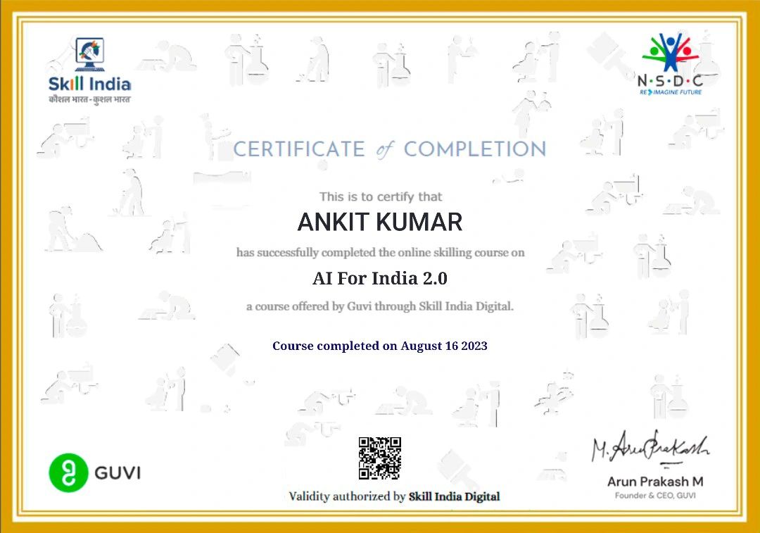 Ankit Kumar on LinkedIn: #guvi Ankit Kumar on LinkedIn: #guvi