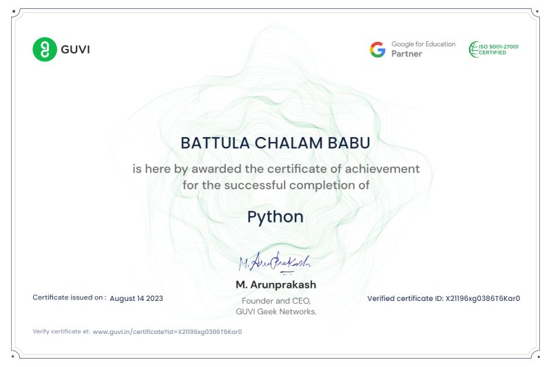 CHALAM BABU fresher(IT) on LinkedIn: #python #developer #itpassionate # ... CHALAM BABU fresher(IT) on LinkedIn: #python #developer #itpassionate # ...