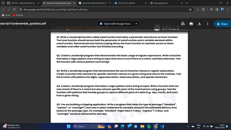Sairam Patra on LinkedIn: #javascript #learninginprogress # ... Sairam Patra on LinkedIn: #javascript #learninginprogress # ...