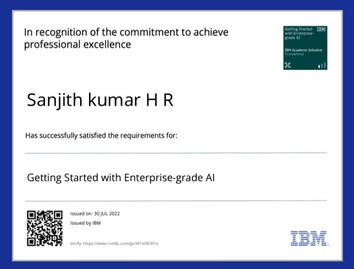 Sanjith Kumar H R on LinkedIn: successfully completed the Enterprise ... Sanjith Kumar H R on LinkedIn: successfully completed the Enterprise ...