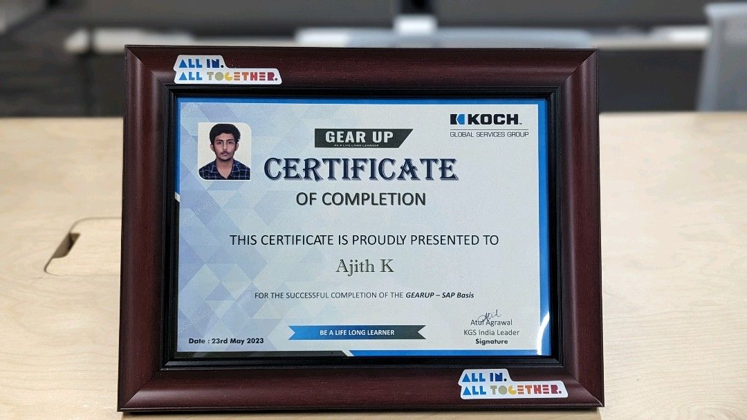 Ajith K on LinkedIn: #gearupprogramme #sapbasis # ... Ajith K on LinkedIn: #gearupprogramme #sapbasis # ...