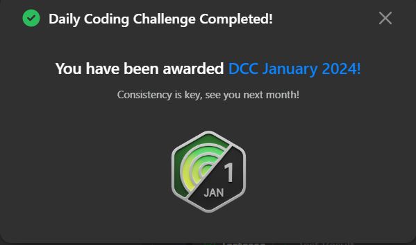 Arnav Gupta on LinkedIn: #leetcode #dccjanuary2024 #codingachievement Arnav Gupta on LinkedIn: #leetcode #dccjanuary2024 #codingachievement