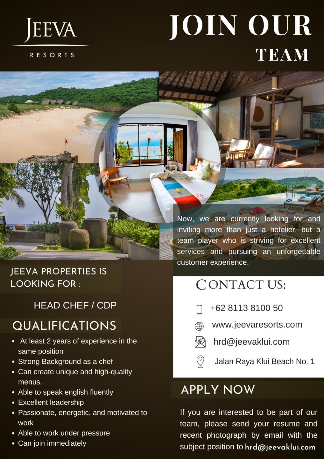 Jeeva Resorts on LinkedIn: Jeeva Resorts is looking for good talent to ... Jeeva Resorts on LinkedIn: Jeeva Resorts is looking for good talent to ...