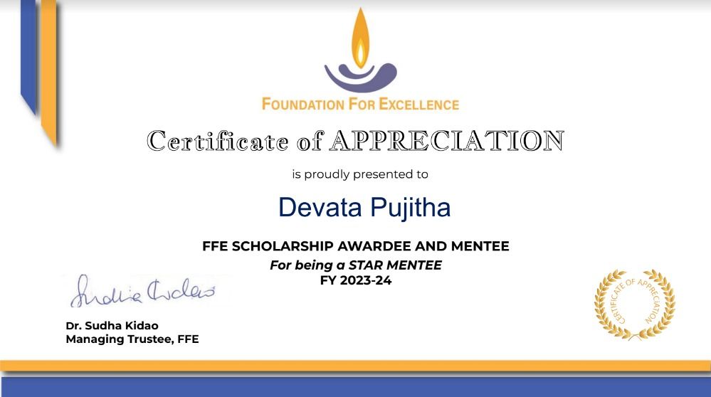 pujitha devata on LinkedIn: #mentorship #ffescholarship # ... pujitha devata on LinkedIn: #mentorship #ffescholarship # ...