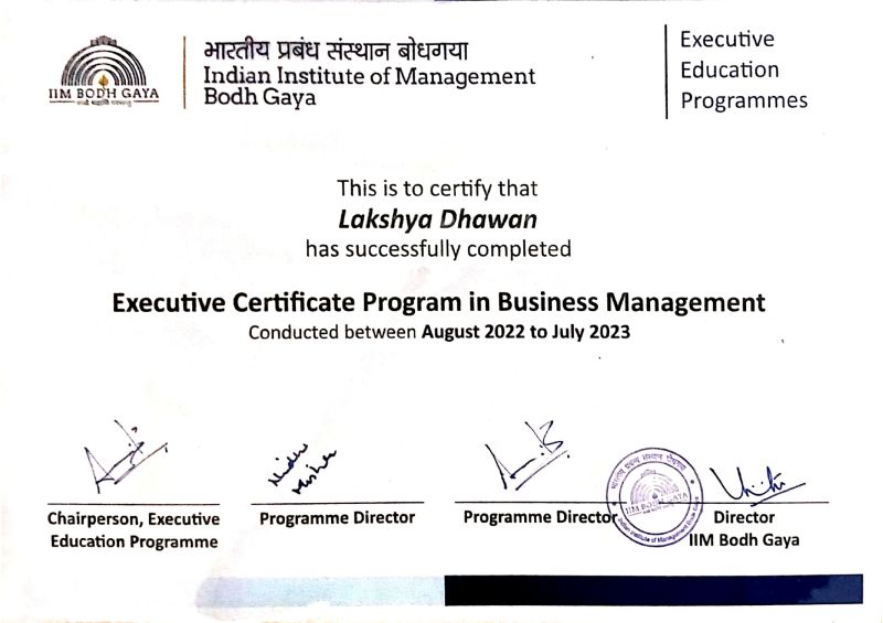 Lakshya Dhawan on LinkedIn: #batchof2023 Lakshya Dhawan on LinkedIn: #batchof2023
