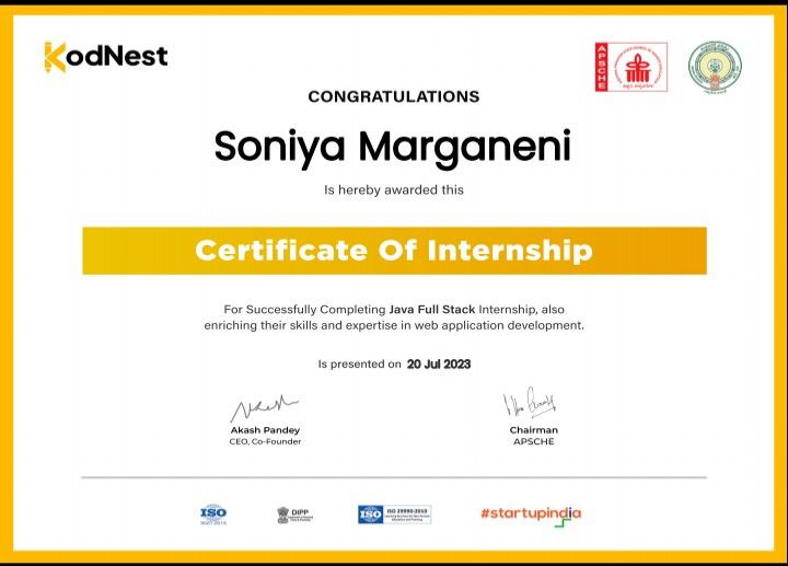 Soniya Marganeni on LinkedIn: #kodnest #java #webdevelopment # ... Soniya Marganeni on LinkedIn: #kodnest #java #webdevelopment # ...