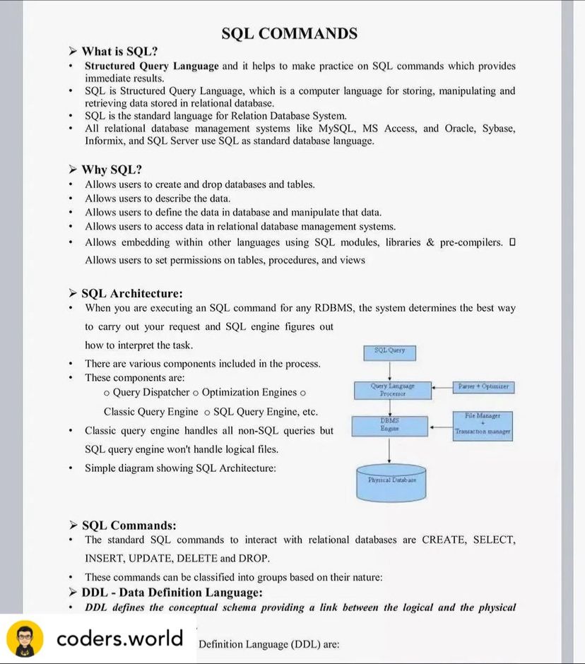 Shaik Mahammad Avez Basha on LinkedIn: Sql commands Shaik Mahammad Avez Basha on LinkedIn: Sql commands