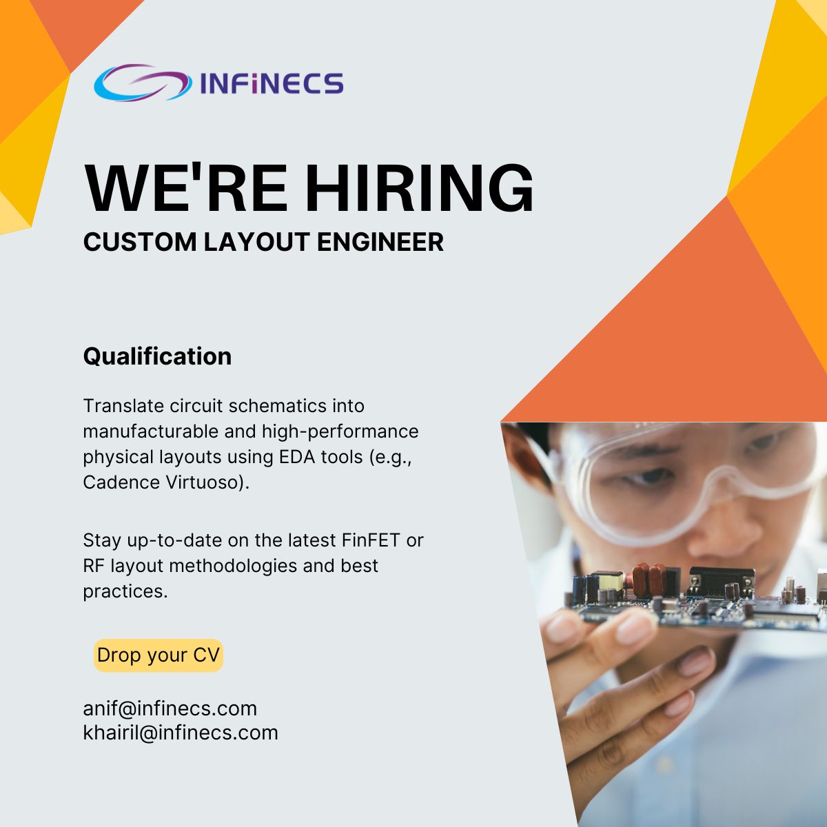 Muhd Anif on LinkedIn: Do you speak circuits? We need a Custom Layout ... Muhd Anif on LinkedIn: Do you speak circuits? We need a Custom Layout ...