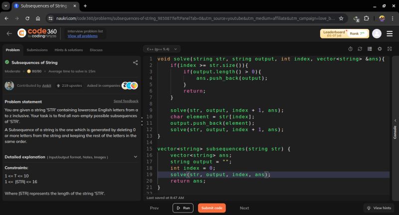 Prathamesh Pawar on LinkedIn: Coding Challenge Day 96: Solved a ... Prathamesh Pawar on LinkedIn: Coding Challenge Day 96: Solved a ...