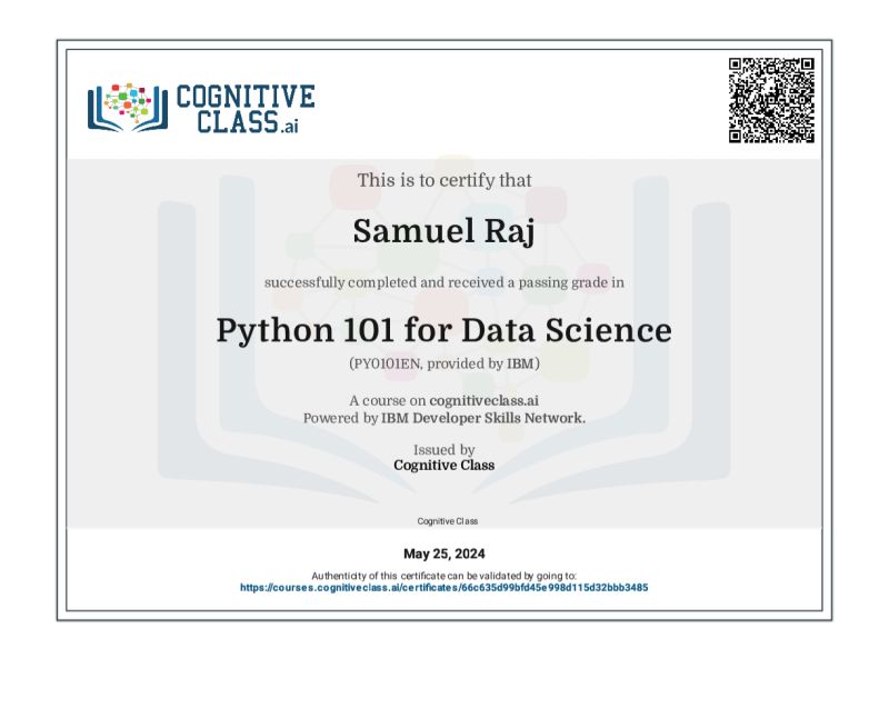 Samuel Raj P on LinkedIn: #python Samuel Raj P on LinkedIn: #python