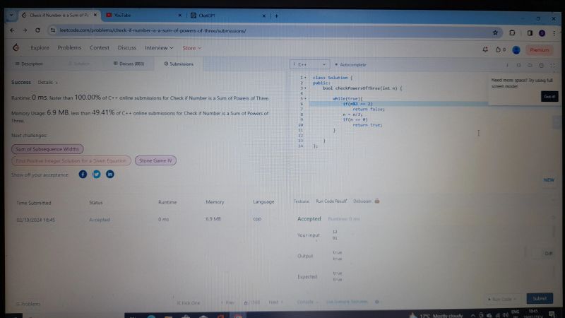 Shrishti Chaurasia on LinkedIn: problem: check if number is a sum of ... Shrishti Chaurasia on LinkedIn: problem: check if number is a sum of ...