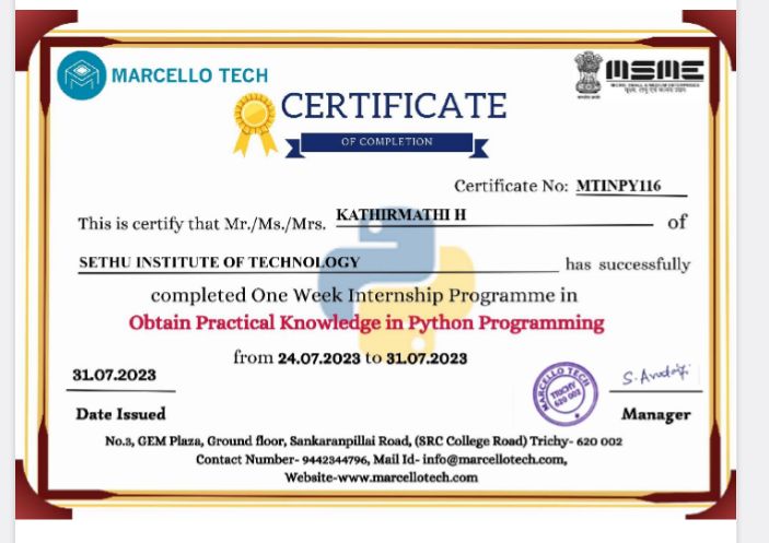 Kathirmathi H on LinkedIn: This program aims to provide participants ... Kathirmathi H on LinkedIn: This program aims to provide participants ...
