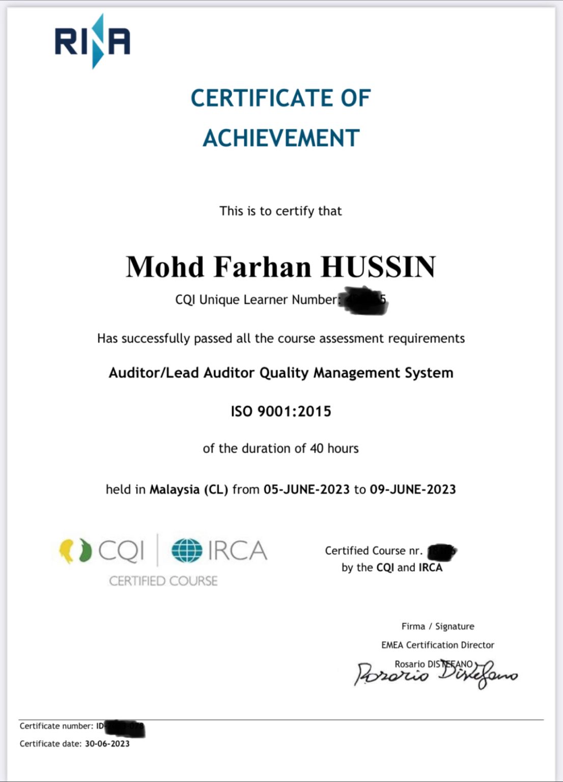 Mohd Farhan Hussin on LinkedIn: I’m glad to share that I’ve passed the ... Mohd Farhan Hussin on LinkedIn: I’m glad to share that I’ve passed the ...