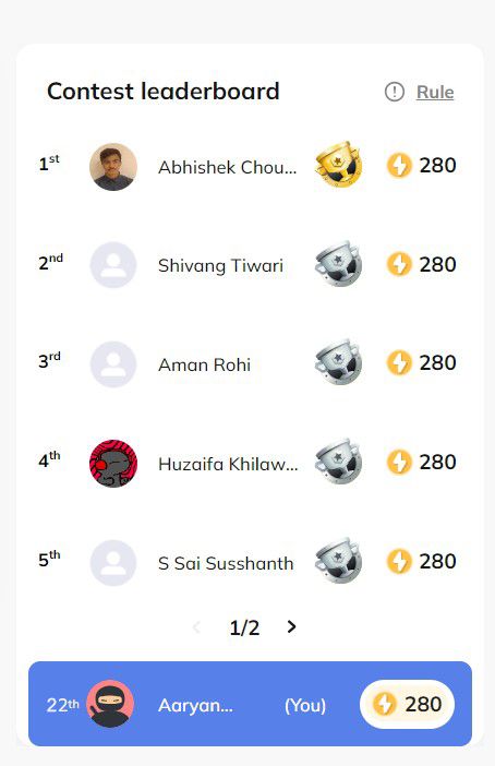 Aaryan Saraswat on LinkedIn: #dsa #coding #competitiveprogramming Aaryan Saraswat on LinkedIn: #dsa #coding #competitiveprogramming