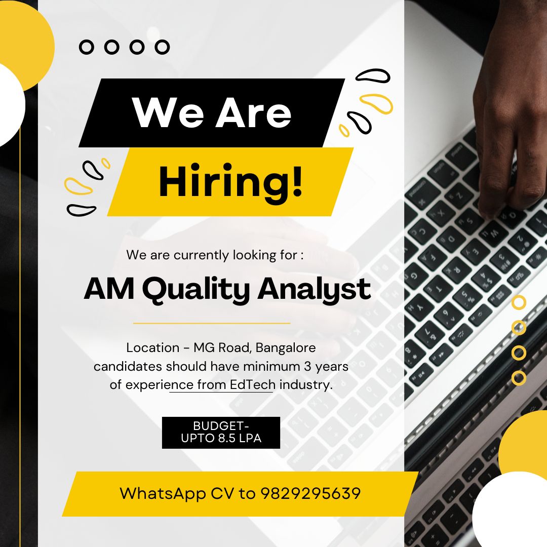 Rupal jain on LinkedIn: #bangalore #qa #quality #qualityanalyst # ... Rupal jain on LinkedIn: #bangalore #qa #quality #qualityanalyst # ...