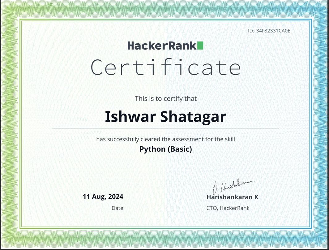 Ishwar Shatagar on LinkedIn: #python #pythonprogramming # ... Ishwar Shatagar on LinkedIn: #python #pythonprogramming # ...