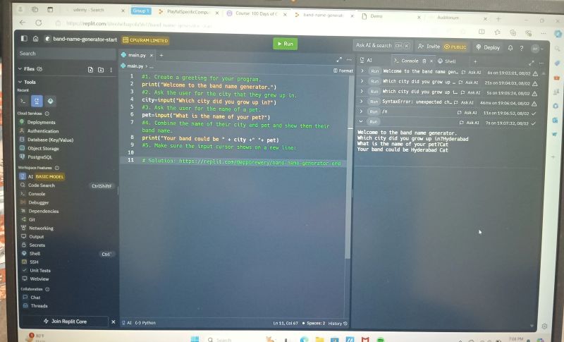 Rishita Pola on LinkedIn: #dr #python #coding #udemy #100daysofcode # ... Rishita Pola on LinkedIn: #dr #python #coding #udemy #100daysofcode # ...