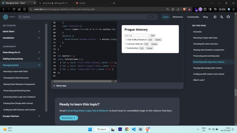 How to master React with docs | Suraj Sahu posted on the topic | LinkedIn How to master React with docs | Suraj Sahu posted on the topic | LinkedIn