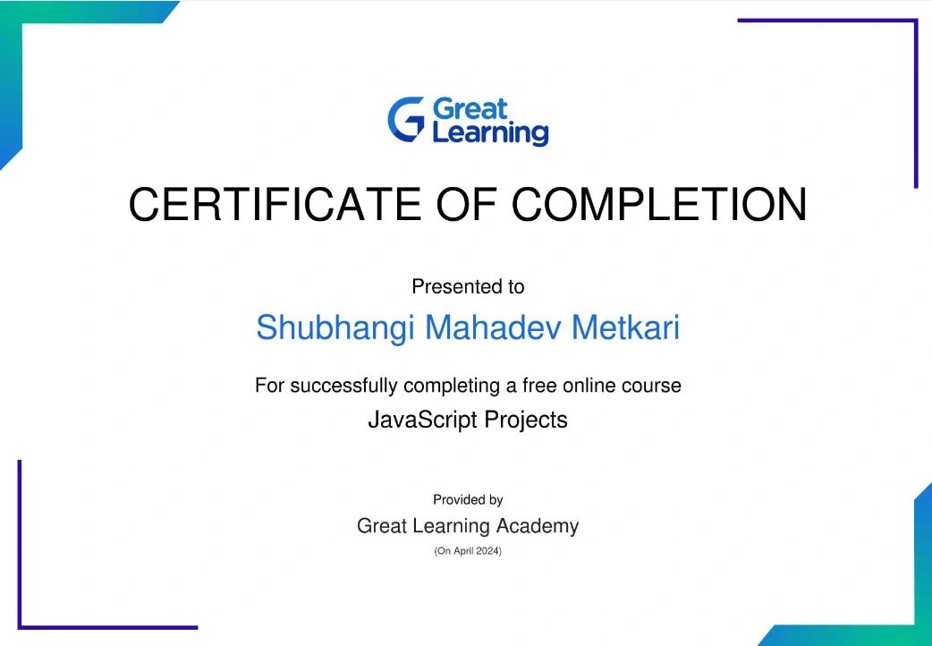Shubhangi Metkari on LinkedIn: #javascript #programming #webdevelopment Shubhangi Metkari on LinkedIn: #javascript #programming #webdevelopment