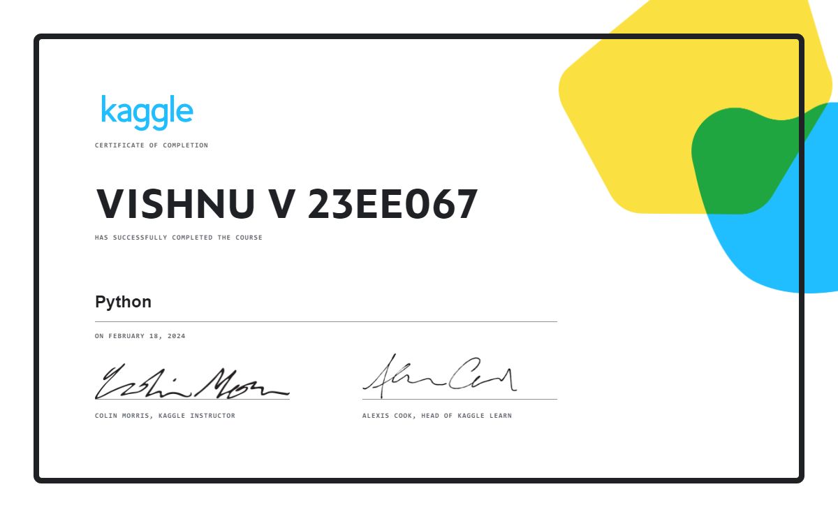 Vishnu Vishnu on LinkedIn: #kaggle #python #certification #learning # ... Vishnu Vishnu on LinkedIn: #kaggle #python #certification #learning # ...