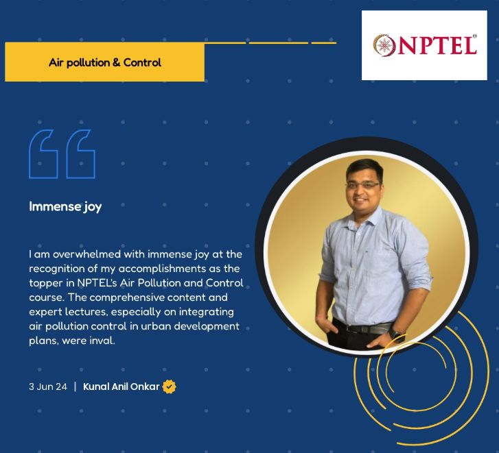 Kunal Onkar on LinkedIn: #nptel #nptel #airpollution #topper #recognition Kunal Onkar on LinkedIn: #nptel #nptel #airpollution #topper #recognition