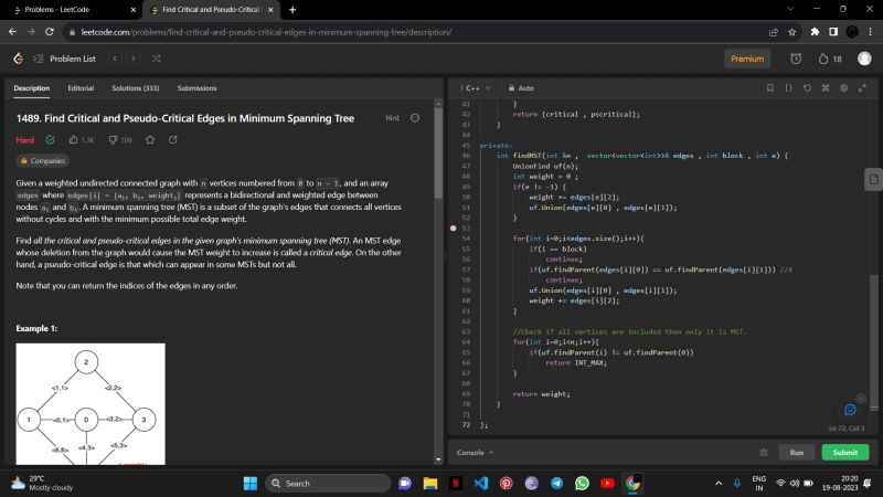 Harish Abinav on LinkedIn: Day 19 of August Daily Challenge in Leetcode ... Harish Abinav on LinkedIn: Day 19 of August Daily Challenge in Leetcode ...