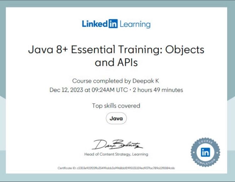 Deepak K on LinkedIn: #javaprogramming #java8 #java11 Deepak K on LinkedIn: #javaprogramming #java8 #java11