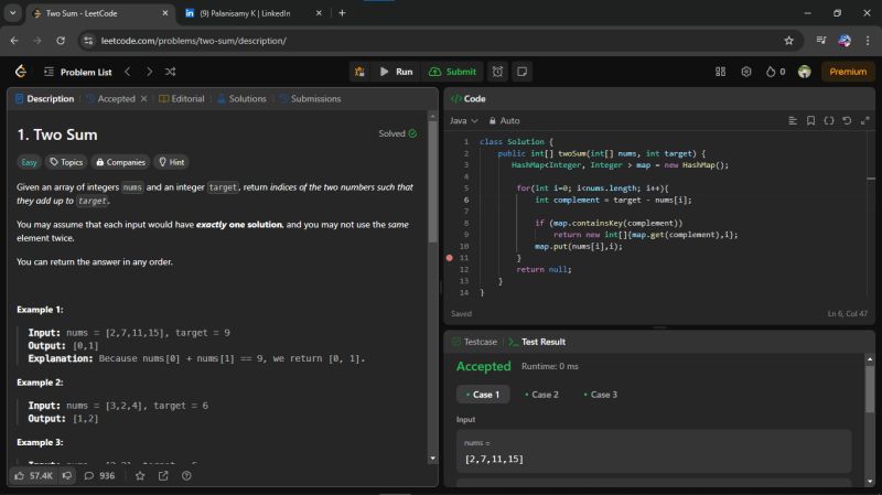 Palanisamy K on LinkedIn: #leetcode #100daysofcode #codingchallenge # ... Palanisamy K on LinkedIn: #leetcode #100daysofcode #codingchallenge # ...
