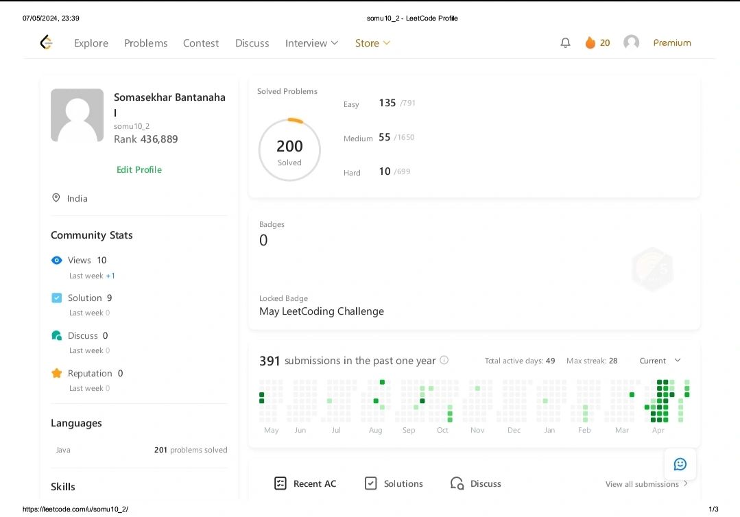 Somasekhar bantanahal on LinkedIn: #programming #leetcode #coding # ... Somasekhar bantanahal on LinkedIn: #programming #leetcode #coding # ...
