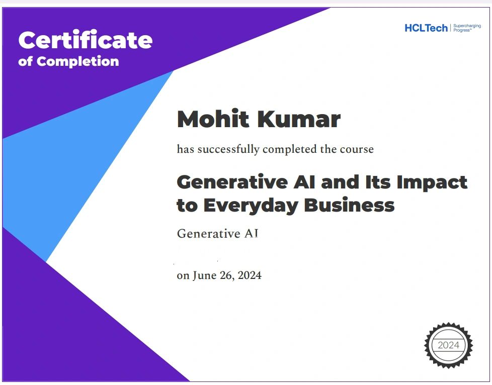 Mohit Kumar on LinkedIn: #generativeai #ai #machinelearning # ... Mohit Kumar on LinkedIn: #generativeai #ai #machinelearning # ...