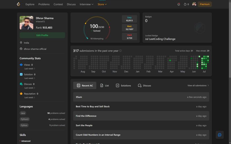 Dhruv Sharma on LinkedIn: #leetcode #coding #problemsolving # ... Dhruv Sharma on LinkedIn: #leetcode #coding #problemsolving # ...