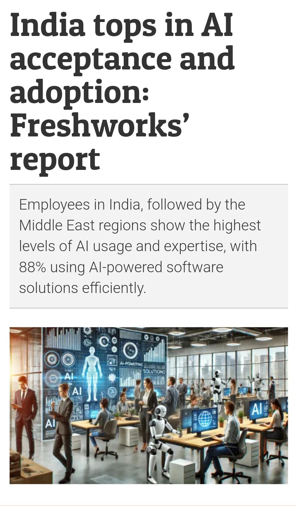 Avinash Singh on LinkedIn: The Freshworks’ Global AI Workplace report ... Avinash Singh on LinkedIn: The Freshworks’ Global AI Workplace report ...
