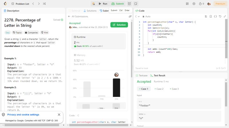 Jebastin Aakash A on LinkedIn: #100daysofleedcodechallenge #leetcode # ... Jebastin Aakash A on LinkedIn: #100daysofleedcodechallenge #leetcode # ...