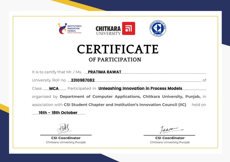 Pratima Rawat on LinkedIn: I'm excited to share that I participated in ... Pratima Rawat on LinkedIn: I'm excited to share that I participated in ...