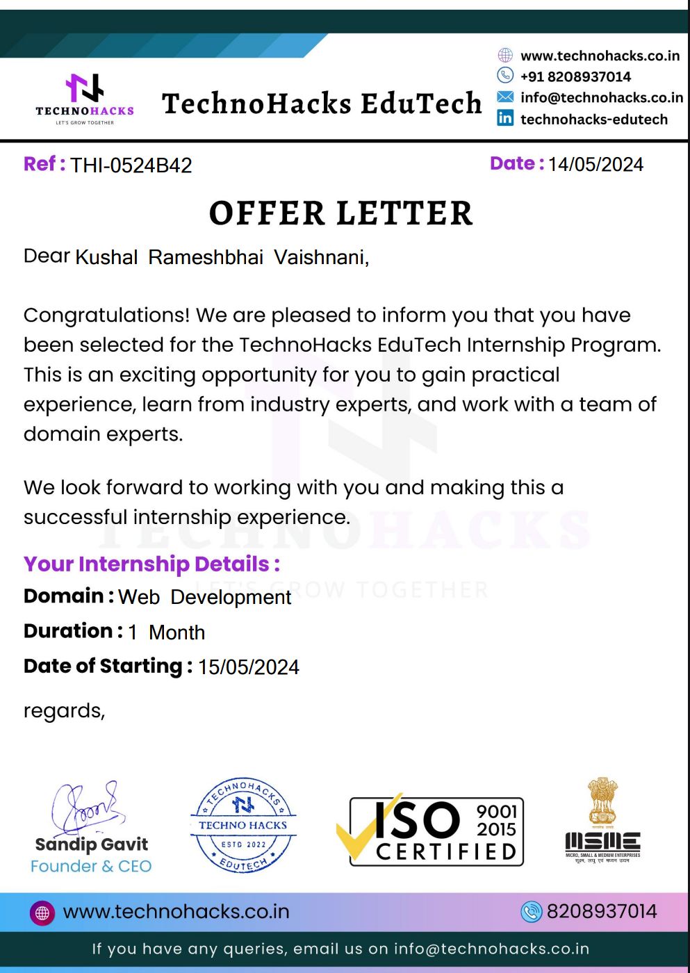 Kushal Vaishnani on LinkedIn: Hello connections , Am excited and ... Kushal Vaishnani on LinkedIn: Hello connections , Am excited and ...