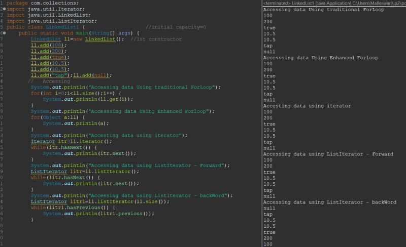 G Malleswari on LinkedIn: #corejava #collectionsframework #linkedlist # ... G Malleswari on LinkedIn: #corejava #collectionsframework #linkedlist # ...