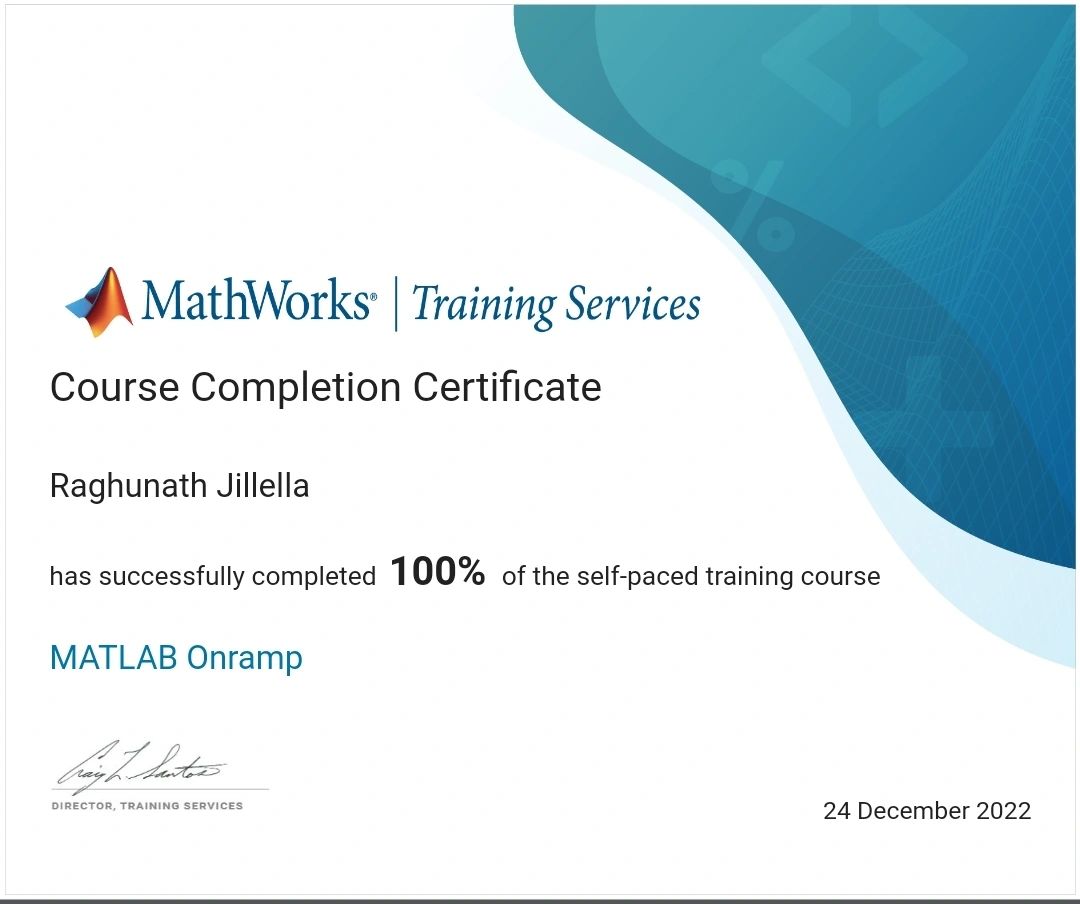 Jillella RAGHUNATH ECE on LinkedIn: MathWorks MATLAB Coding ... Jillella RAGHUNATH ECE on LinkedIn: MathWorks MATLAB Coding ...